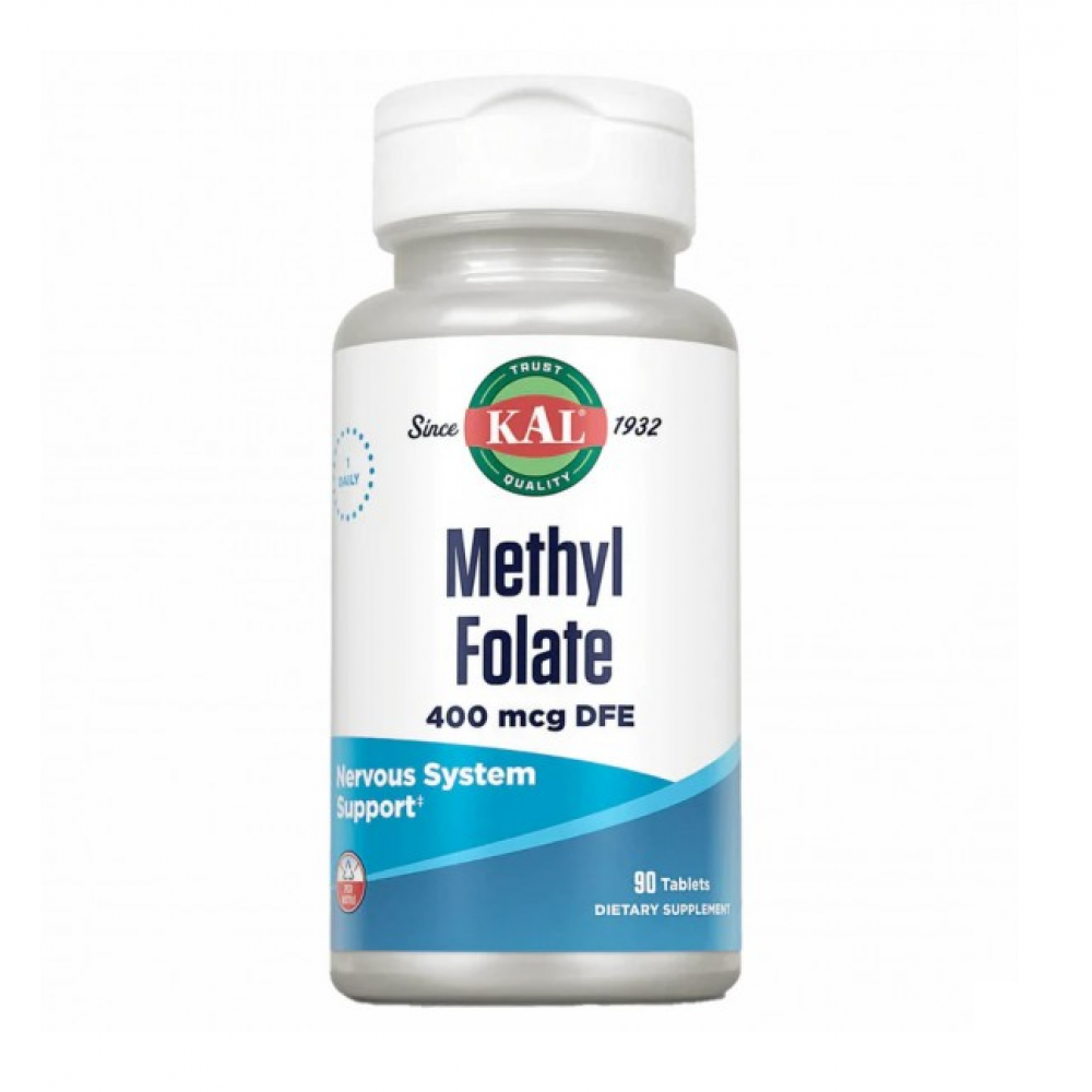 Купити метилфолат KAL Methyl Folate 400mcg - 90 tabs в ⛺ Terra ...