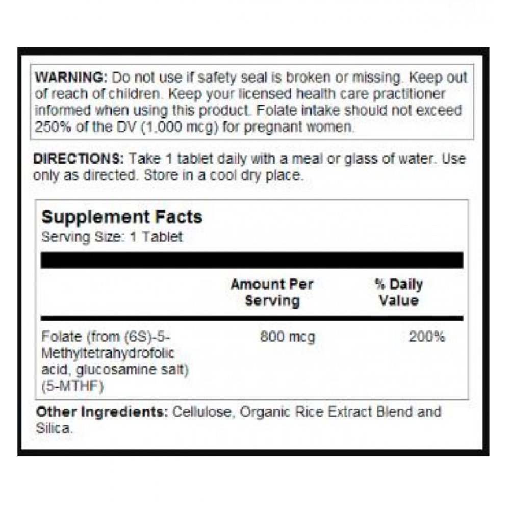 Метилфолат KAL Methyl Folate 800mcg - 90 tabs купити, арт. 48682 ⛺ ...